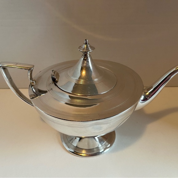 Forbes | Dining | Forbes Art Deco Teapot Silver Plate Attached Lid ...